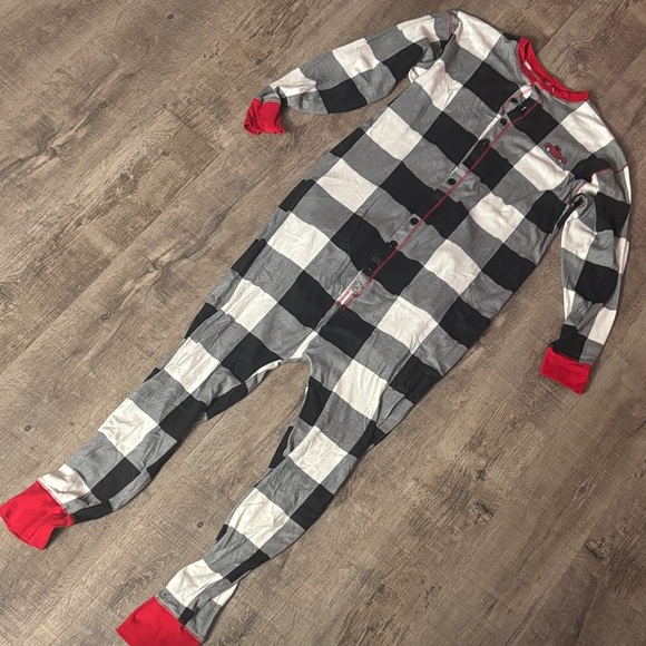 Intimates & Sleepwear | Plaid Unisex Adults One Piece Pajama | Poshmark